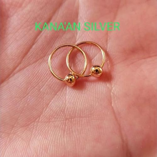 Jual Anting Kenip Pentol Bayi & Anak Perak Asli 925 Lapis Emas Kuning ...