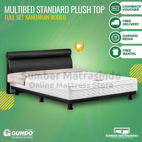 Jual Spring Bed Multibed Standard Plush Top 140x200 cm FULL SET HB Rodeo - FULL SET, Merah - Kab ...