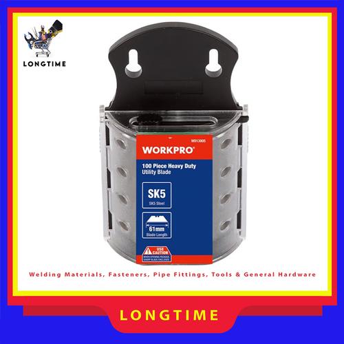 Jual Workpro Isi Cutter Lipat 100pcs/box Utility Knife Blade SK5 Baja ...