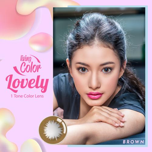 Jual Softlens Living Color Lovely 1 Tone by Irislab - Black, Power ...