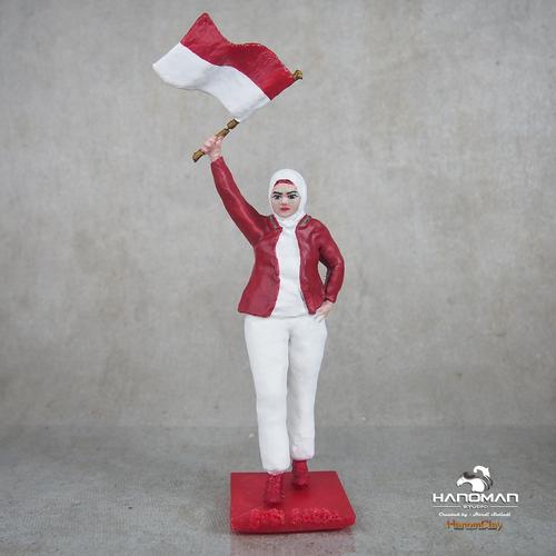 Jual Figure karakter maskot ikon pengibar bendera merah putih not shf ...