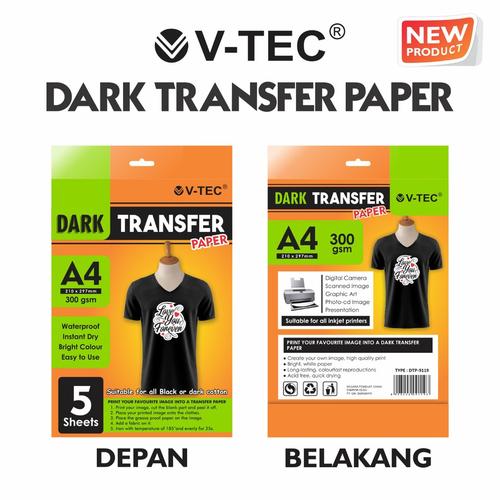 Jual KERTAS TRANSFER VTEC DARK TRANSFER PAPER A4 300 GSM DTP-9119 - Jakarta Barat - Siswa ...