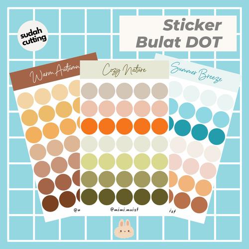 Jual STICKER BULAT DOT | STICKER JURNAL BUJO DECO AESTHETIC MURAH MEMO ...