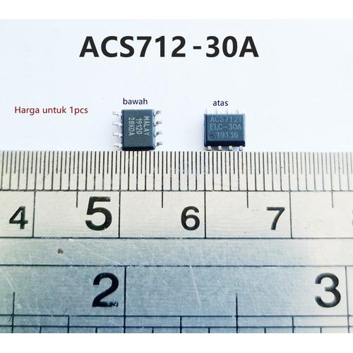 Jual IC SENSOR ARUS ACS712 30A 30Amper range ACS712 -30 smd - Kota ...