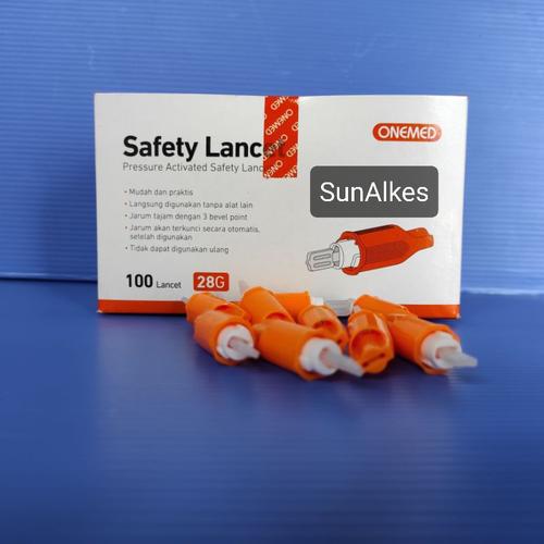 Jual Safety Blood Lancet Onemed 28G isi 100pcs - Jakarta Barat ...