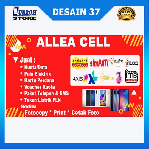 Jual Spanduk / Banner Konter Cell / Celluler Desain 37 - 100x50 ...