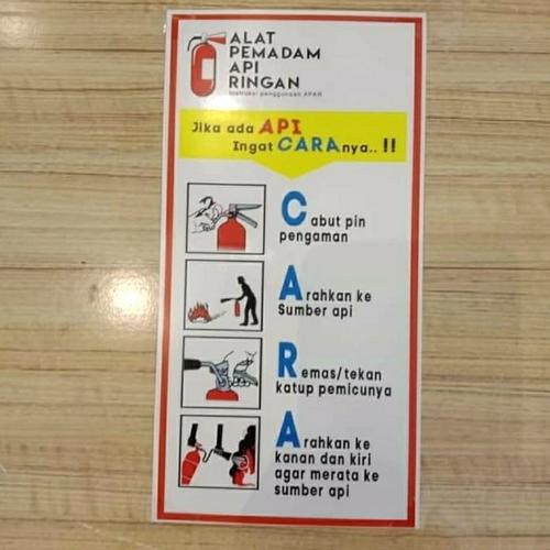 Jual Sticker Cara APAR 10X20 - Jakarta Barat - Safety Zone_NEW | Tokopedia