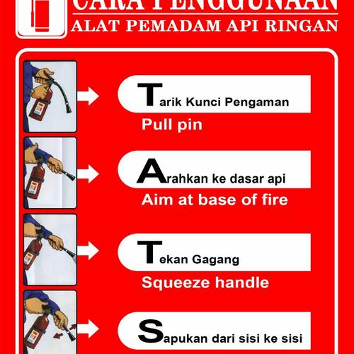 Jual stiker penggunaan Apar - Kota Bengkulu - CENTRAL SEFTINDO | Tokopedia