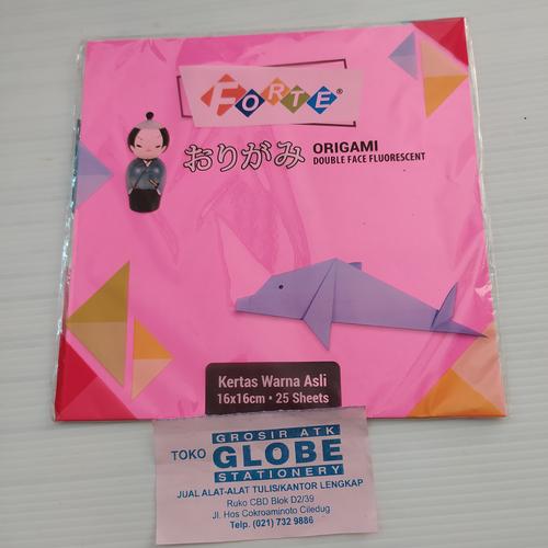 Jual Kertas Origami Forte 2muka 16x16 isi 25 sheets (seni melipat ...