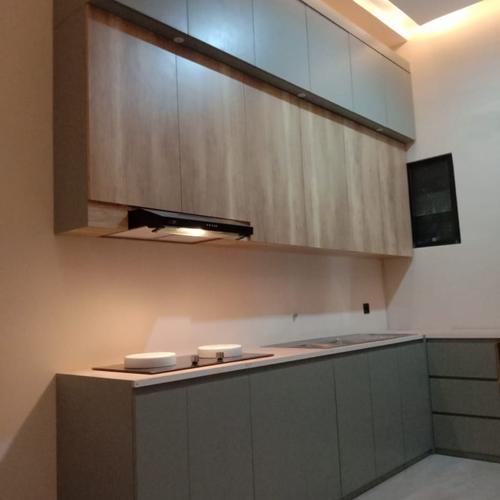 Jual kitchen set minimalis ukuran 300 / 3 meter atas bawah hpl kayu ...