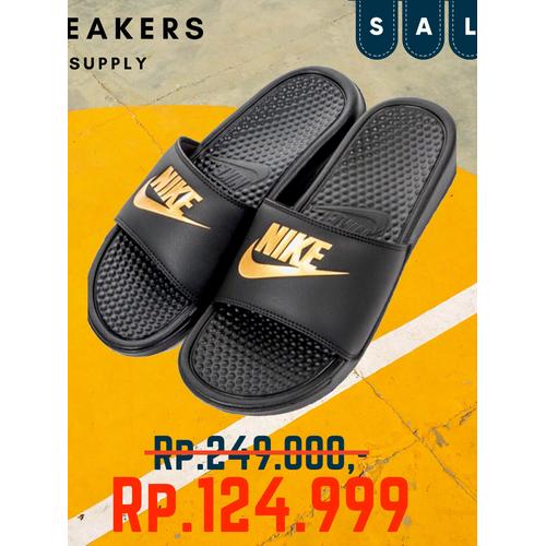 Jual Sandal Pria Slide Nike Benassi Original Slop Flip Flop Sendal ...