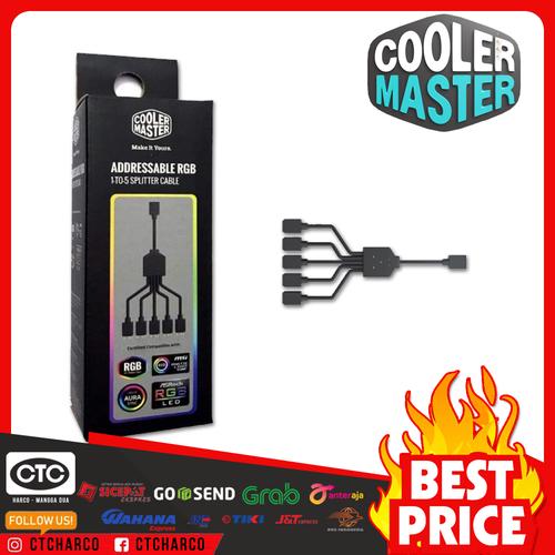 Jual COOLER MASTER ADDRESSABLE RGB 1-to-5 ARGB SPLITTER CABLE - Jakarta ...