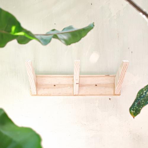 Jual Wooden Wall Hanger Minimalis/Gantungan Baju Kayu Dinding Modern ...