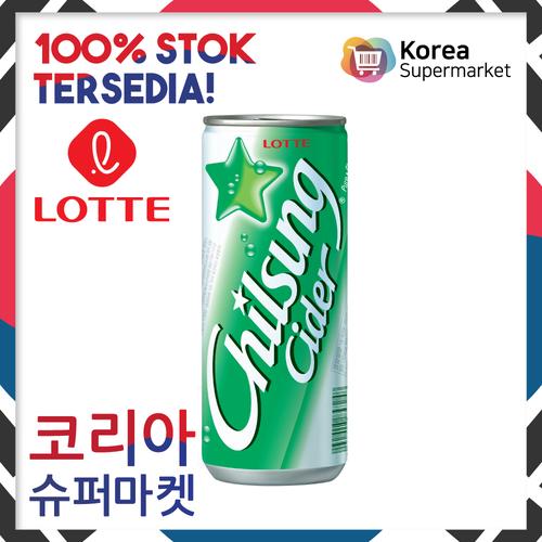 Jual Lotte Chilsung Cider 250ml/Minuman Soda Rasa Lemon Asli Korea ...