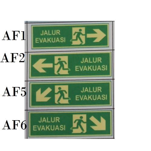 Jual sign akrilik jalur evakuasi glow in the dark fosfor / rambu ...