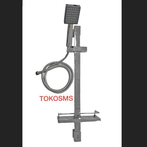 Jual Shower tiang set hand shower set rail shower tiang minimalis rel ...