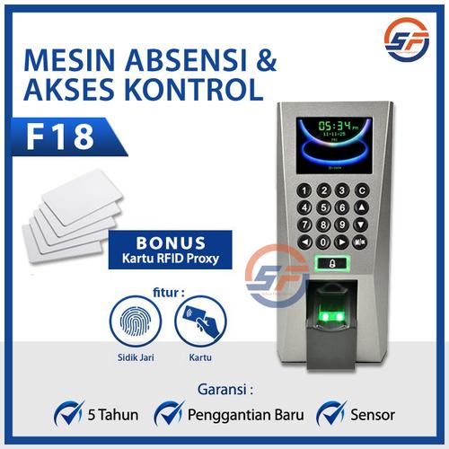 Promo Mesin Absensi Fingerprint ZKTeco F18 Sama Seperti Solution X304 ...