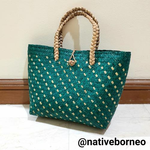 Promo Tas Purun Midi Hijau - Tas Anyaman Purun, Tas Souvenir Anyam ...