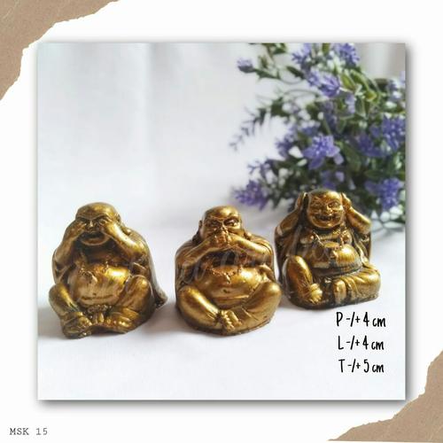 Jual patung happy budha mini patung resin hiasan unik dekorasi rumah ...