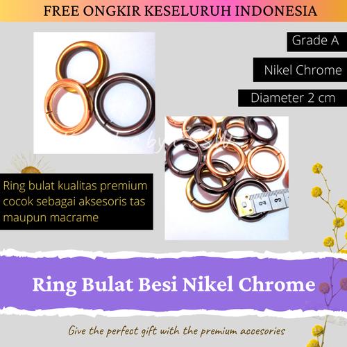 Jual Ring Bulat / Ring Besi / Ring Nikel / Aksesoris Tas / Macrame dm ...