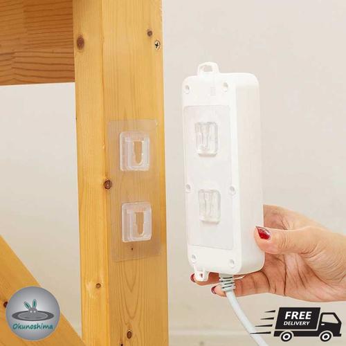 Jual Wall Hanger Sticker Rak Gantung Dinding Tempel 6x6cm 5 pasang ...