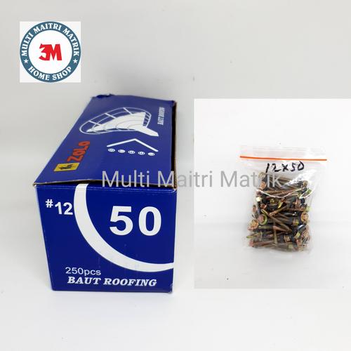 Jual Baut roofing Zolo 12x50 / skrup sekrup roofing baja ringan isi 50 ...