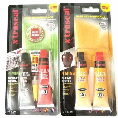 Jual Lem Epoxy Resin Hardener 2 pcs x17ml warna Bening/Clear - EPOXY ...