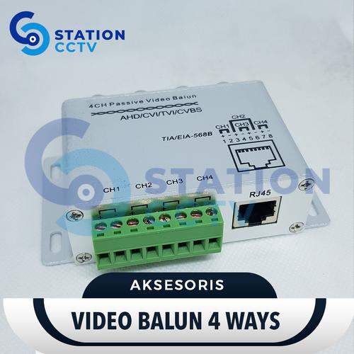 Promo Video Balun CCTV 4 Ways / 4 Ch Passive Video Balun - 4ch tanpa ...