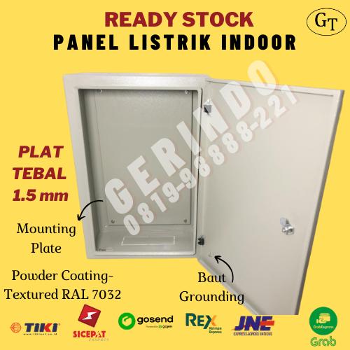 Jual Box Panel Listrik 50x40x20cm 1.5mm Indoor, Powder Coating RAL 7032 ...
