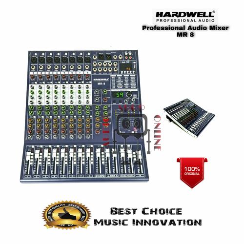Jual Audio Mixer Hardwell MR 8 / MR8 Bluetooth Soundcard Mp3 - Jakarta ...