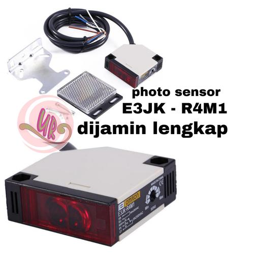 Jual photo sensor mesin potong e3jk-r4m1 24v plastik kertas besi kayu ...