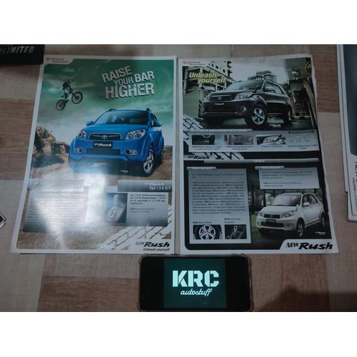 Jual Brosur toyota Rush gen 1 hitam dan biru - Kota Bekasi - KRC ...
