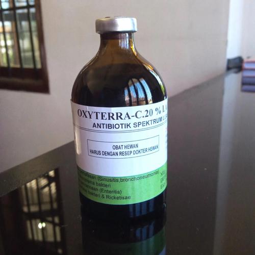 Jual OXYTERRA- C.20% LA.Inj.Antibiotik spektrum luas untuk hewan - Kab ...