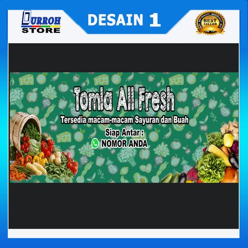 Jual SPANDUK / BANNER TOKO SAYURAN DAN BUAH - Jakarta Timur - Durroh ...