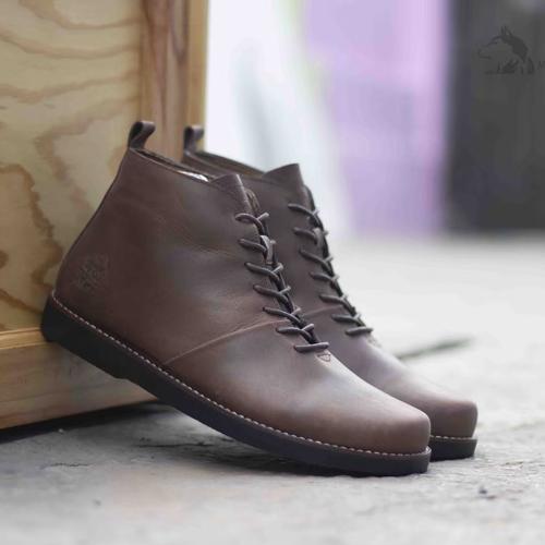 Jual SEPATU BOOTS PRIA SULTAN PRABU ORIGINAL BROWN LEATHER CH GENUINE ...