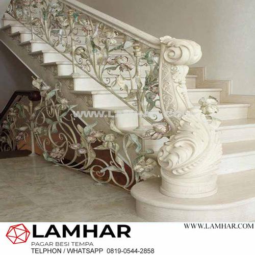 Jual Railing Tangga Besi Tempa Motif Bunga - Jakarta Barat - Pagar Besi ...