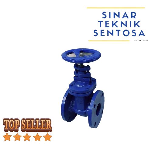 Jual Gate Valve Cast Iron Koneksi Flange JIS 10k uk 5 inch - Jakarta ...