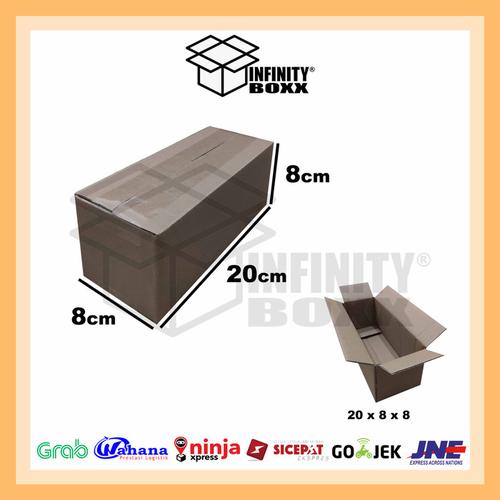 Jual kardus box packaging packing 20x8x8 cm SHEET POLOS - Jakarta Barat ...