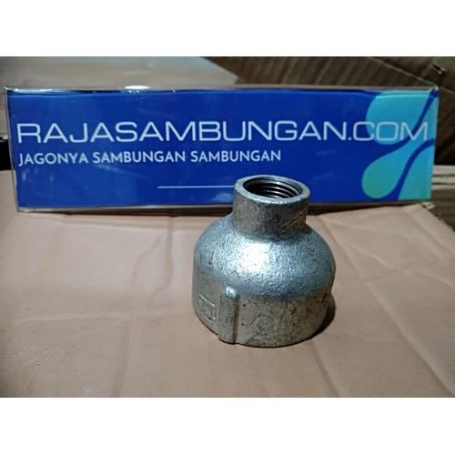 Jual Flok Sok Besi 1 x 3/4 Inch Sambungan Pipa Reducer Socket Flock ...