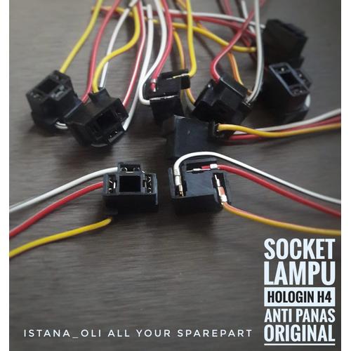 Jual Socket Lampu H4 Soket Cop Seal beam Hologen Bohlam Philips Osram ...