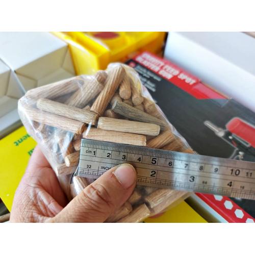 Jual pin dowel kayu 8mm x 40mm pin jointer sambungan kayu 4cm 1pack ...