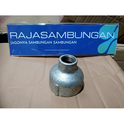 Jual Flok Sok Besi 1 x 0.5 Inch Sambungan Pipa Reducer Socket Flock ...