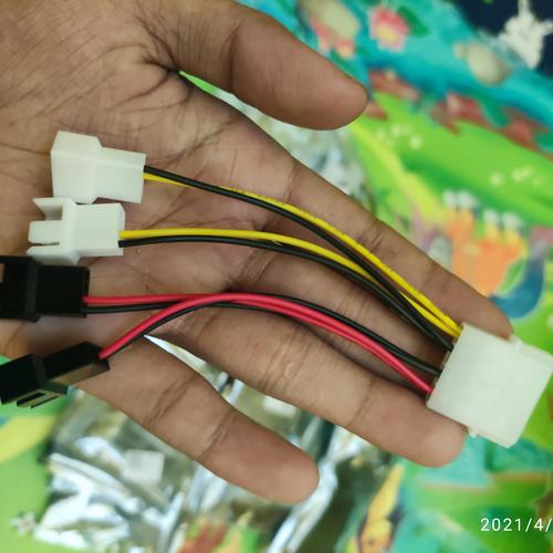 Jual kabel power Molex To 4 port 4 pin fan 12v / 5v - Kota Tangerang ...