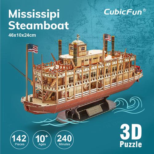 Promo CUBICFUN Mississipi Steamboat XL - 3D Puzzle - Jakarta Pusat ...