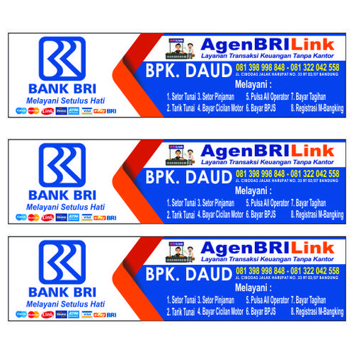 Jual Spanduk / Banner Bank / BRI Link - Kota Bandung - Damai Printing ...
