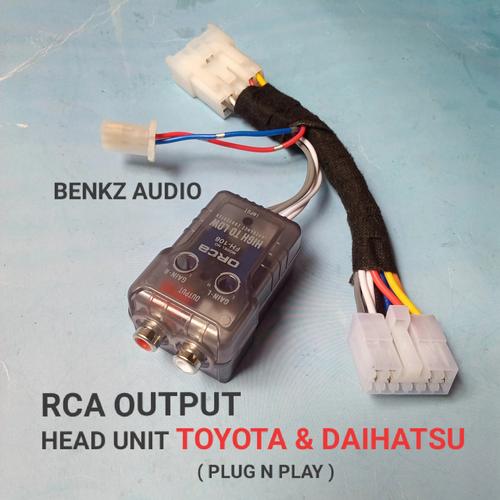 Jual Soket audio output headunit tape Toyota untuk pasang ampli ...
