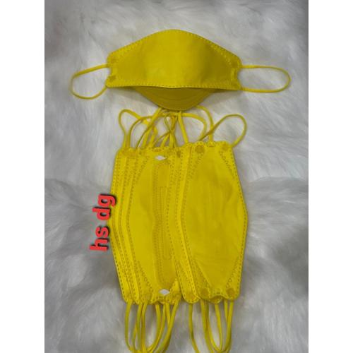 Jual Masker KF94/Masker Import/Masker warna 1 Pack 10 Pcs - Kuning ...