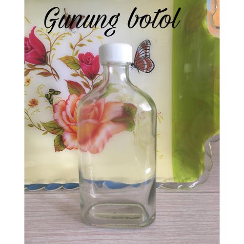 Jual botol kaca gepeng 250ml - Putih - Kab. Bogor - gunung botol ...