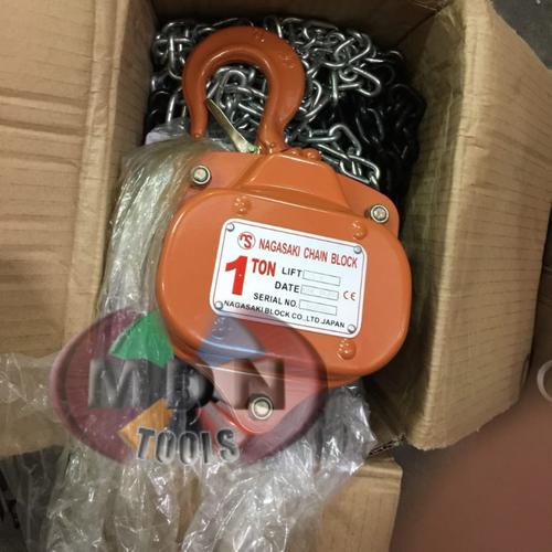 Jual katrol takel chain block nagasaki 1 ton x 10 meter alat angkut ...