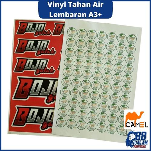 Jual Cetak Stiker Vinyl Murah / Stiker Label Tahan Air - Transparan ...